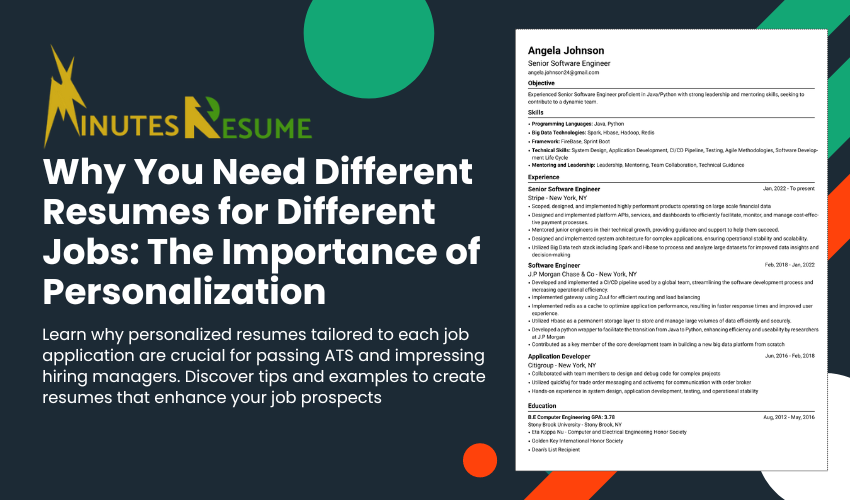 Why You Need Different Resumes for Different Jobs: The Importance of ...